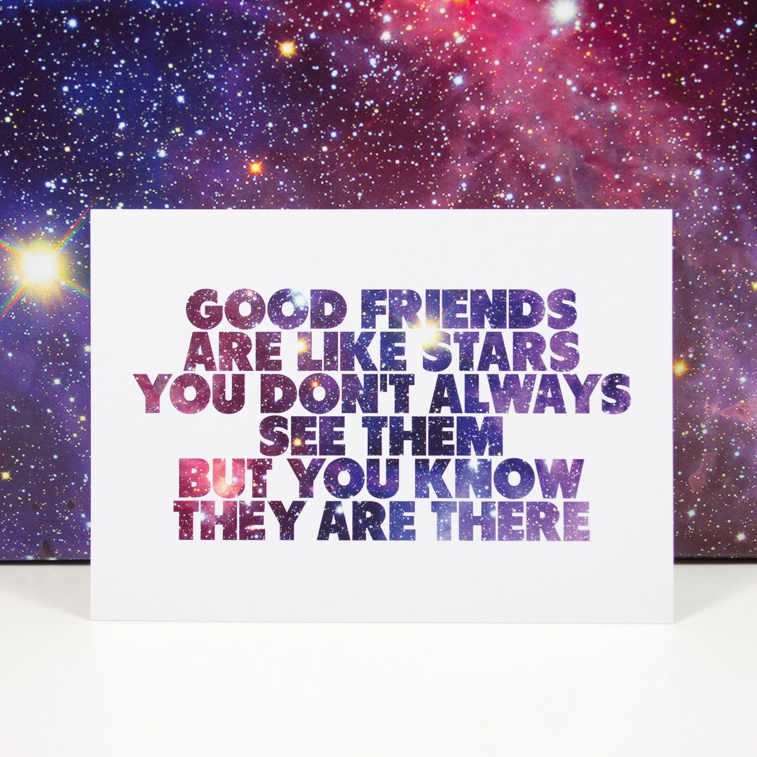 Postcard "good Friends" - Etsy