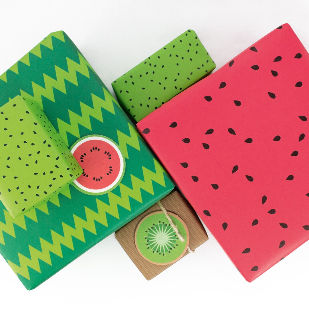 Cheeky Fruits Gift Wrapping Set - Etsy