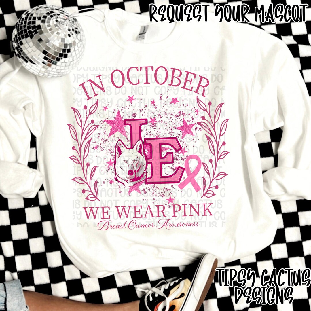 In October We Wear Pink Little Elm Pink Out Custom Request Request Your ...