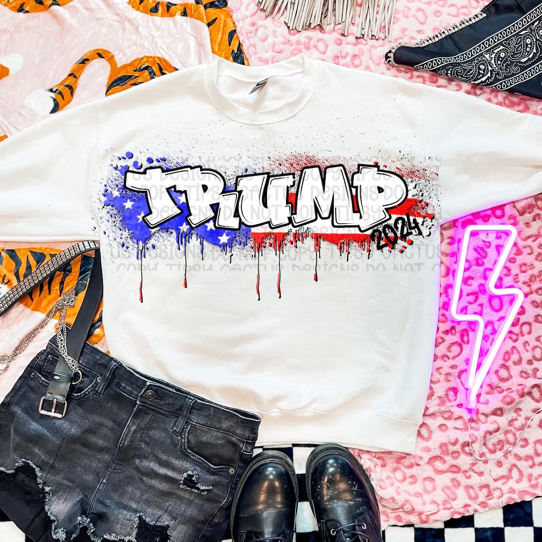 Trump 2024 president drip PNG - Etsy