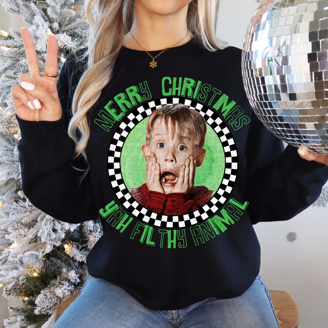 Merry Christmas Yah Filthy Animal Kevin Christmas Movie PNG - Etsy