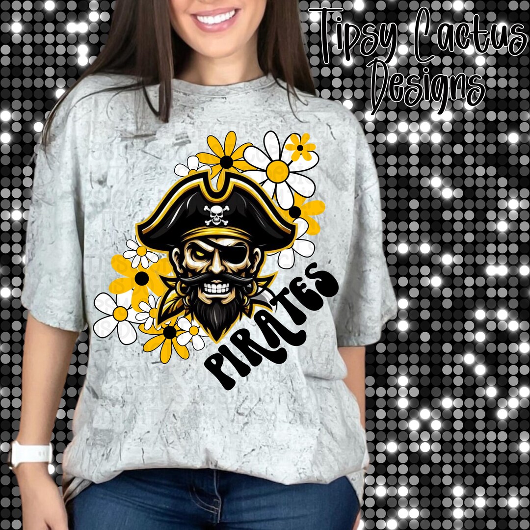 Pirates Gold Daisy Mascot Sublimation DTF PNG - Etsy