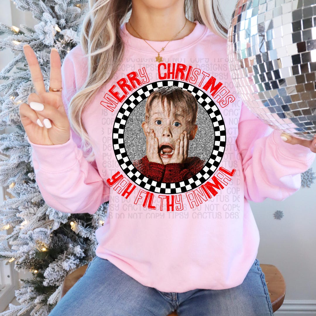 Merry Christmas Yah Filthy Animal Kevin Christmas Movie PNG - Etsy