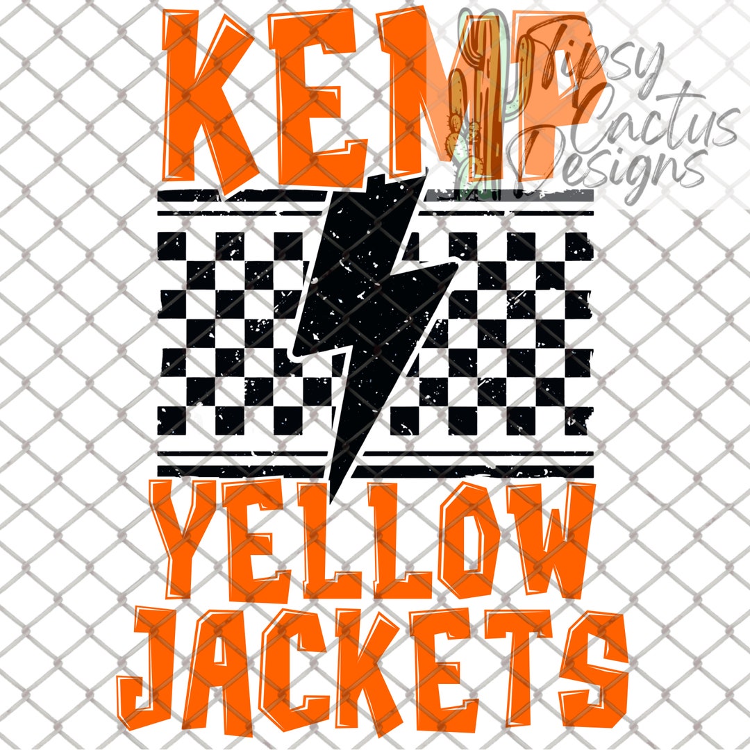 Kemp Yellow Jackets | Retro | PNG - Etsy