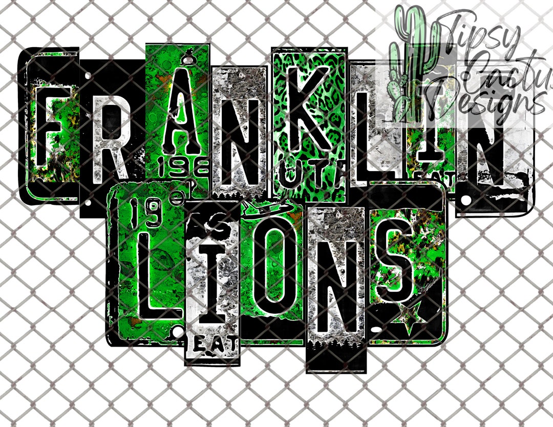 Franklin Lions PNG License.plate Sublimation Request - Etsy