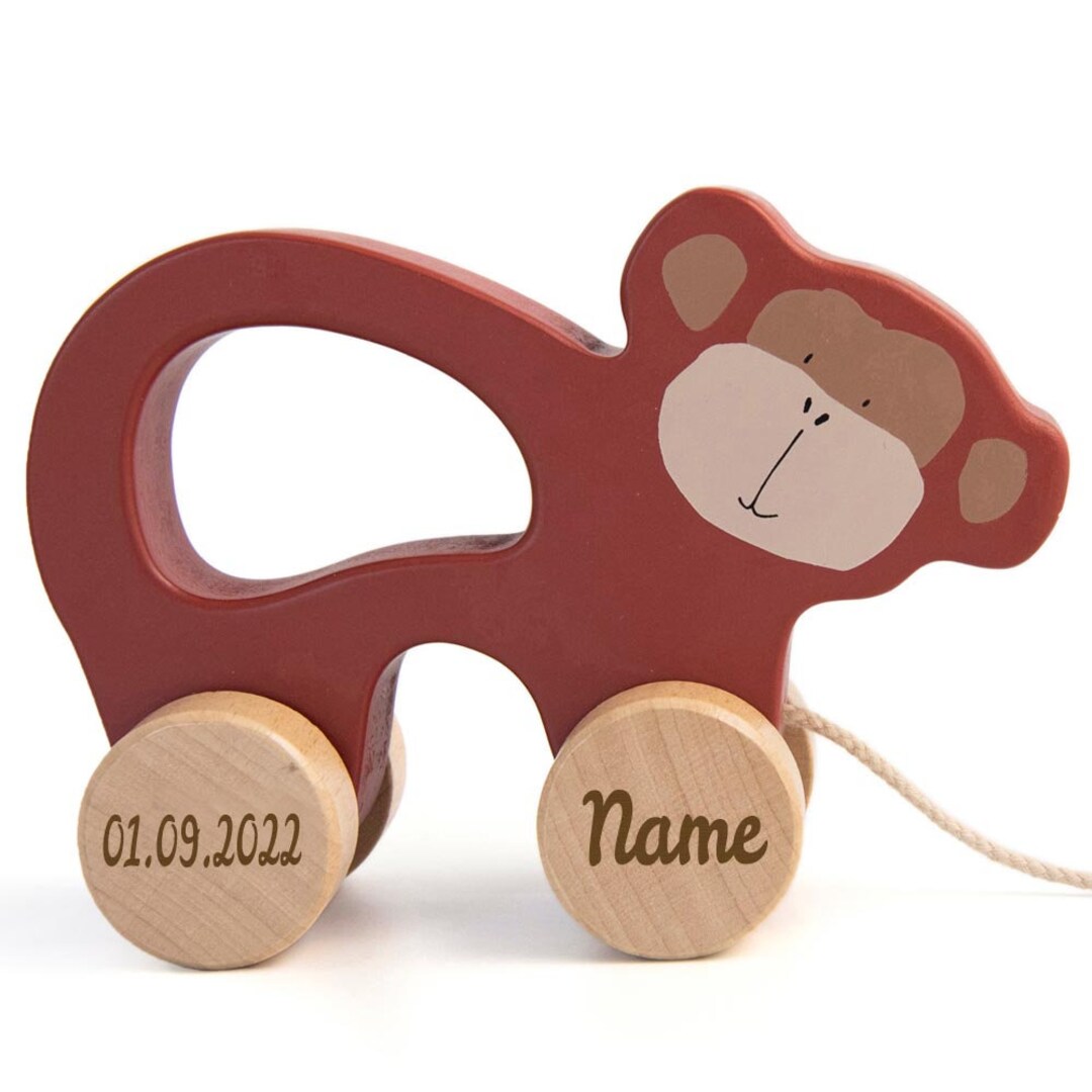 Pull-along Toy With Name Personalized Pull-along Toy Push - Etsy