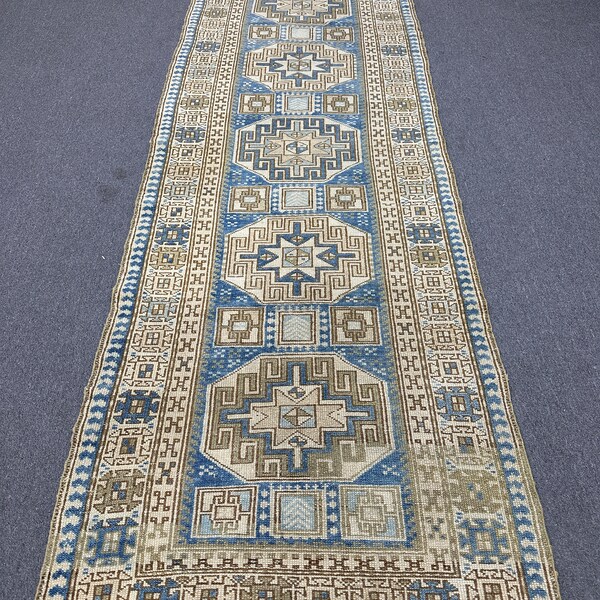 Blue Turkish Runner - Etsy