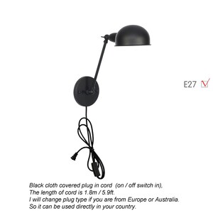 Pull String ON/OFF Wall Lamp Hardwired Lighting Fixture - Etsy