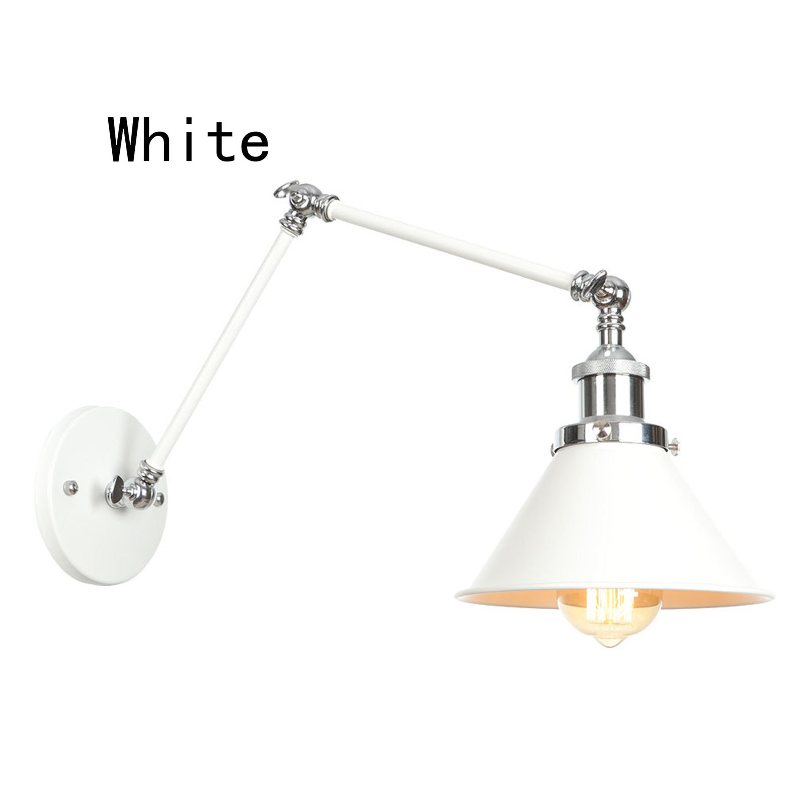 Swing Arm Wall Light Plug in Wall Sconce With On/off Switch | Etsy