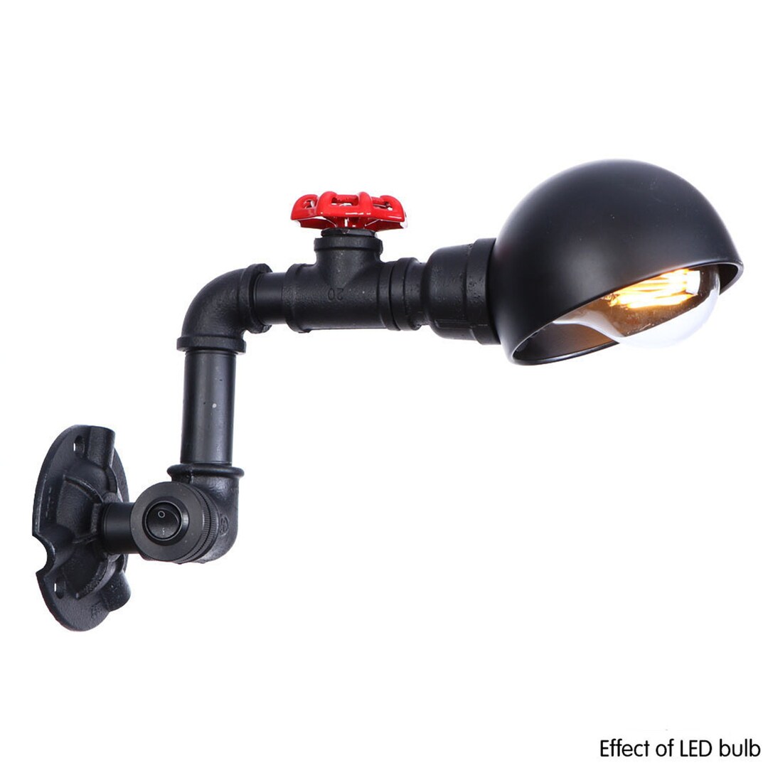 Industrial Pipe Sconce Steampunk Home Decor Wall Sconce - Etsy