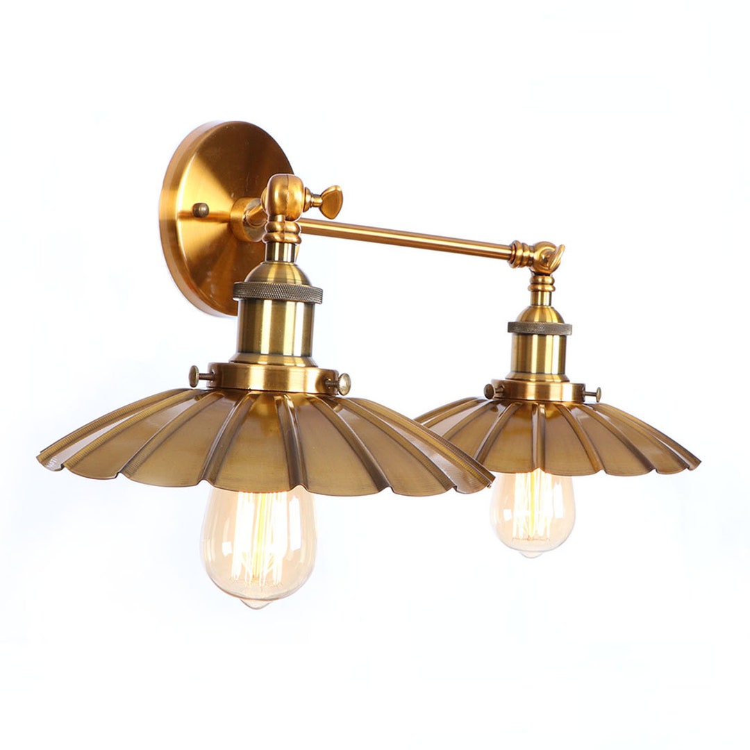 Metallic Industrial Wall Lamp Vintage Wall Lighting Metal - Etsy