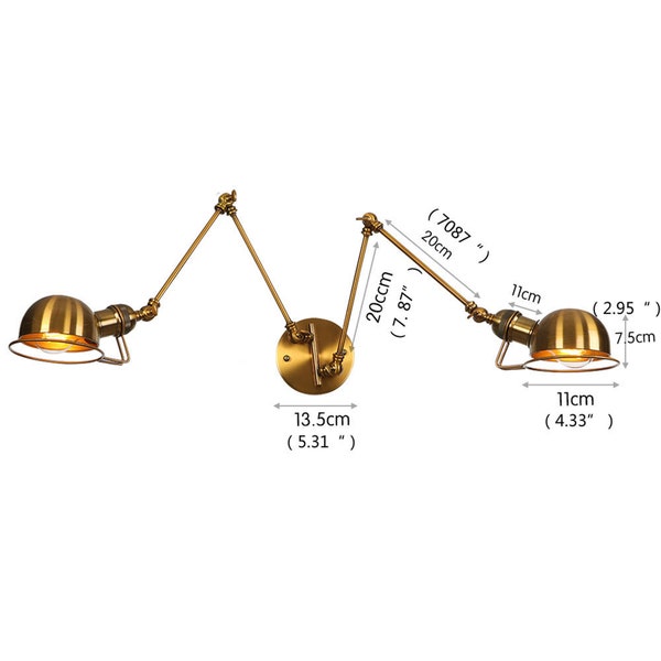 Double Arm Lamp - Etsy