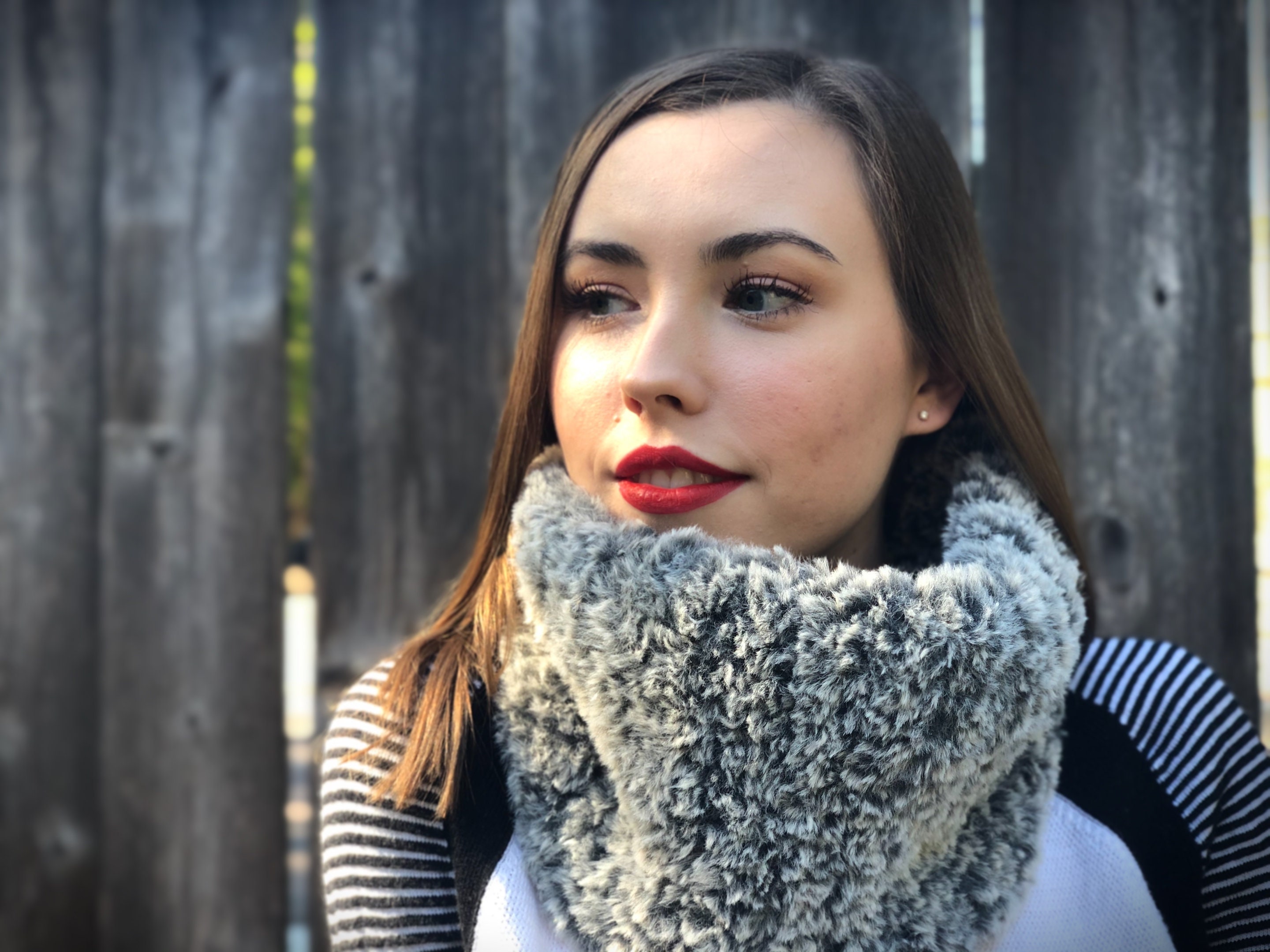 Luxe Faux Fur Cowl Handmade Crochet Scarf - Etsy