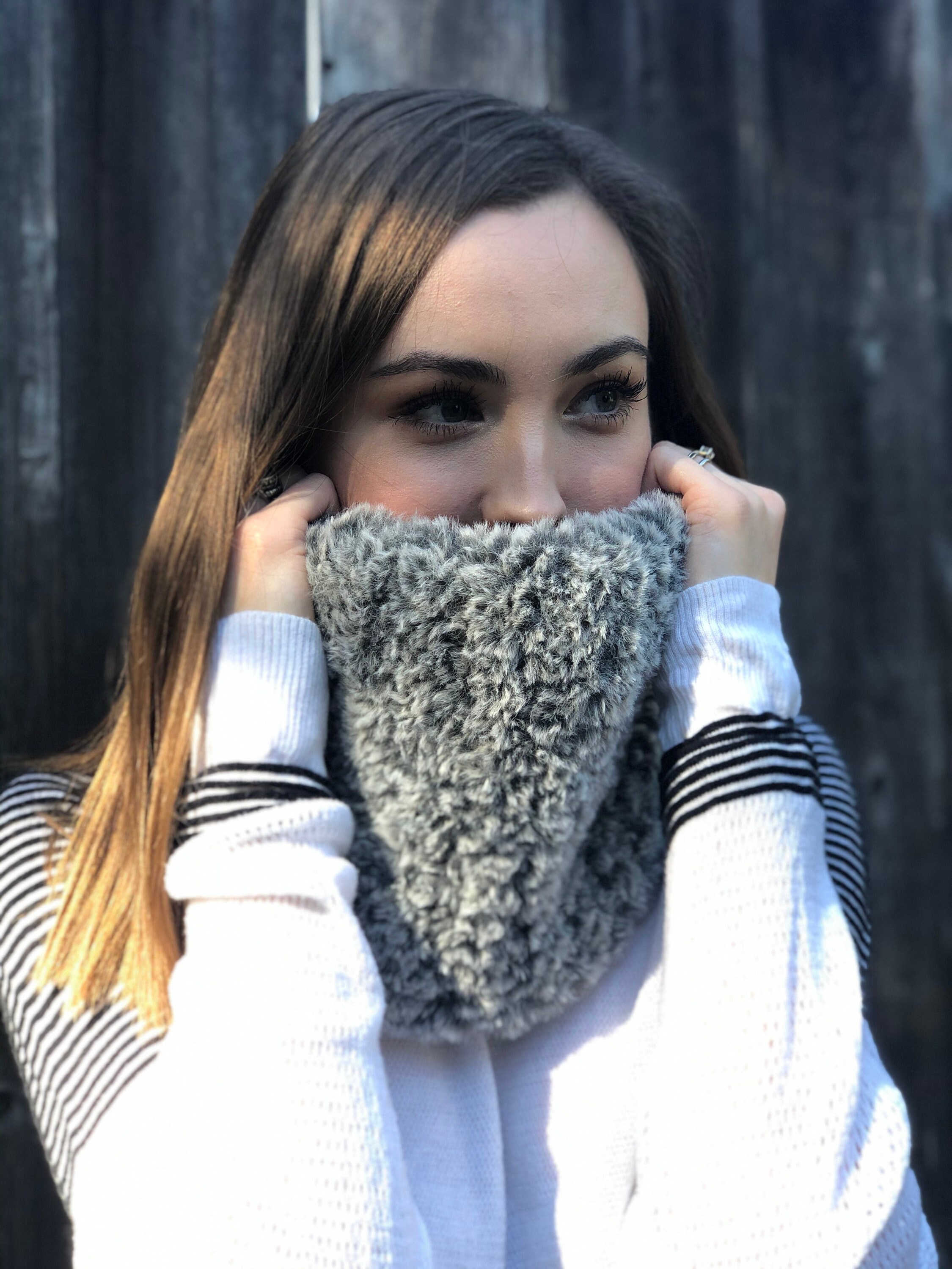 Luxe Faux Fur Cowl Handmade Crochet Scarf - Etsy