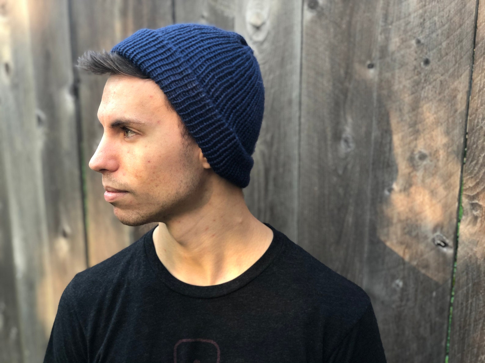 Slouch Beanie Handmade Knit Unisex - Etsy