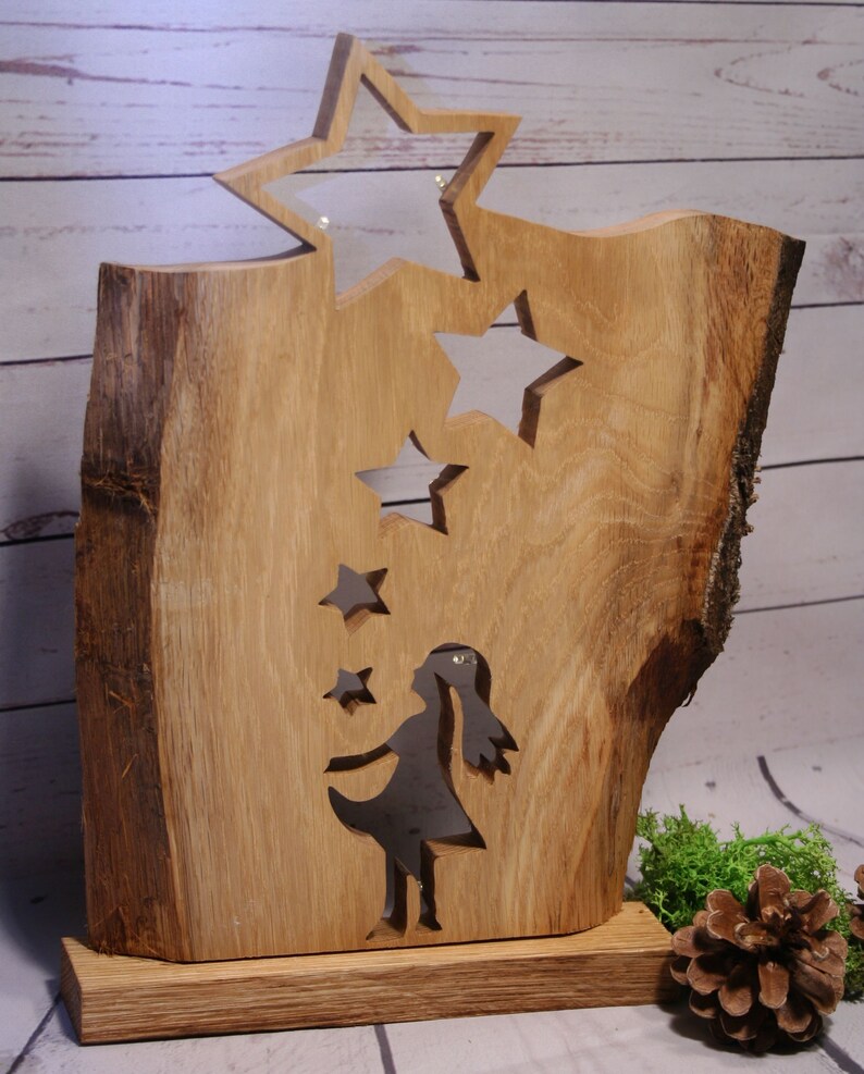 Wooden Board Wooden Stele Star Board Wooden Decoration Christmas ...
