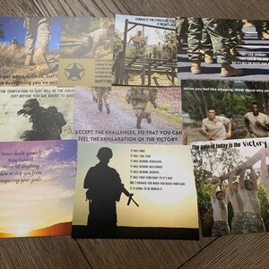 10 Pack Military Army Motivational Encouragement Cards Perfect to Get ...