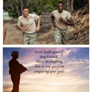 10 Pack Military Army Motivational Encouragement Cards Perfect to Get ...