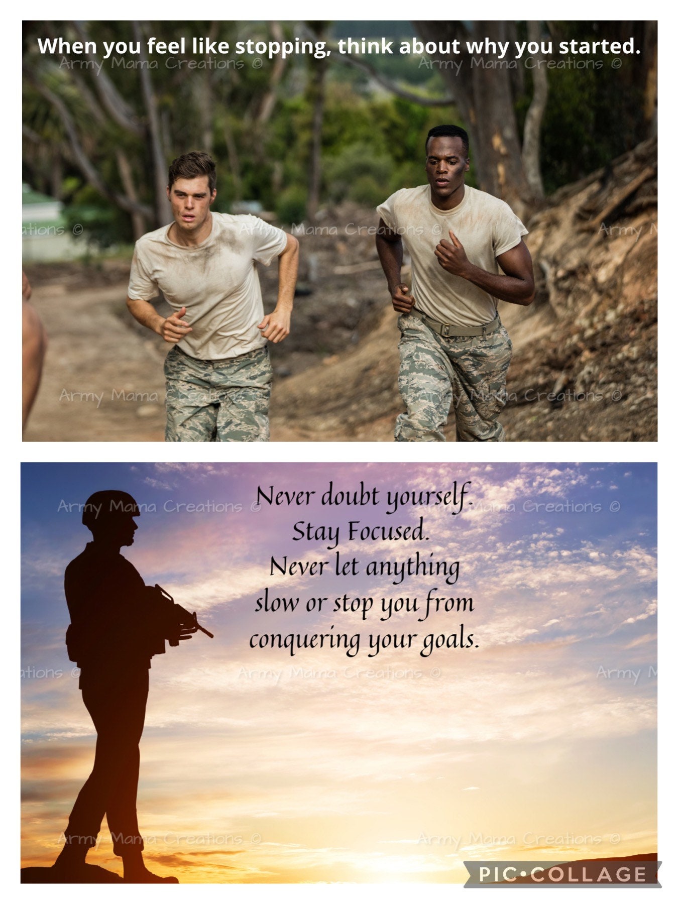 10 Pack Military Army Motivational Encouragement Cards Perfect - Etsy