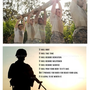 10 Pack Military Army Motivational Encouragement Cards Perfect to Get ...