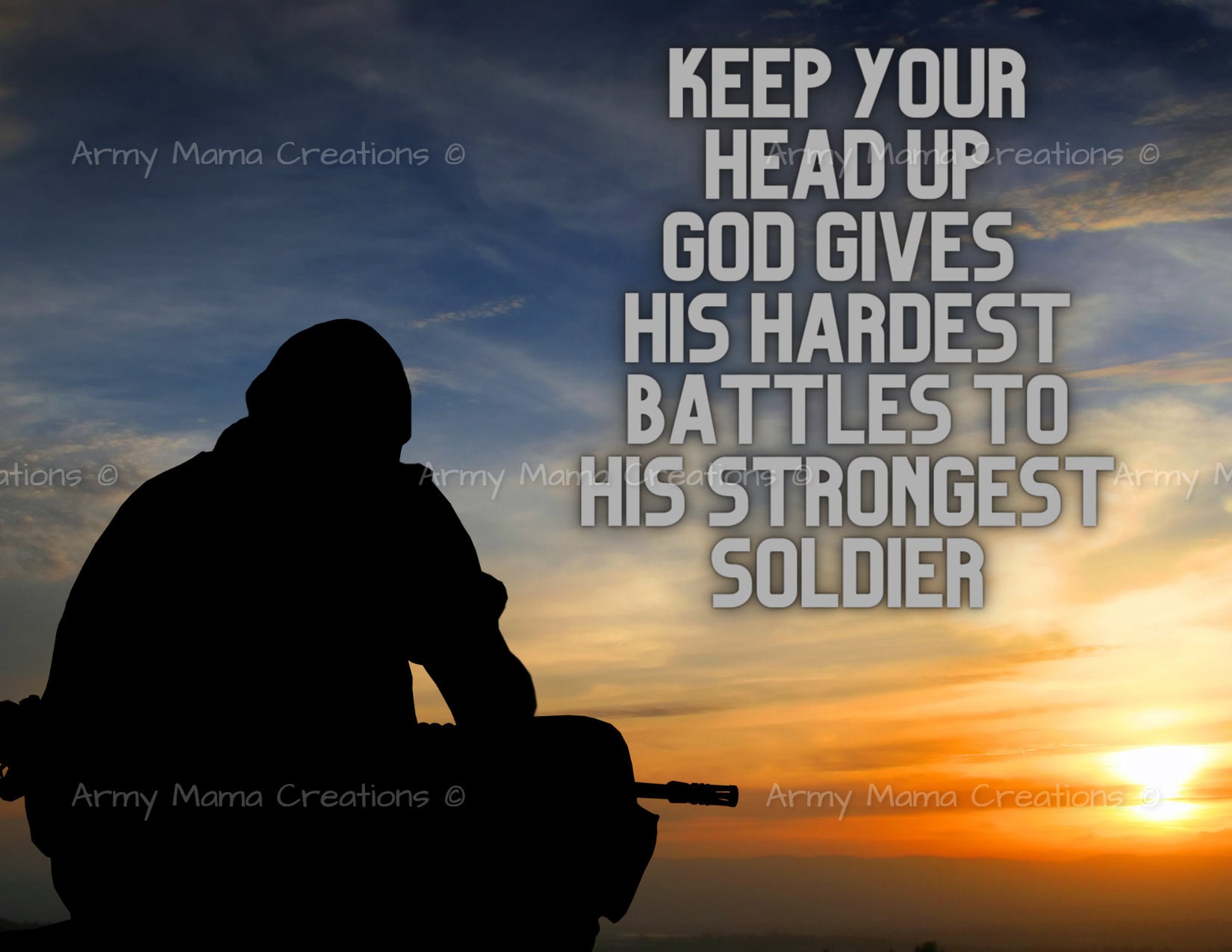 Military Army Motivational Card perfect for basic training | Etsy