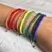 Adjustable Beaded Cord Bracelet / Handmade Beaded Cord Bracelet / Boho ...