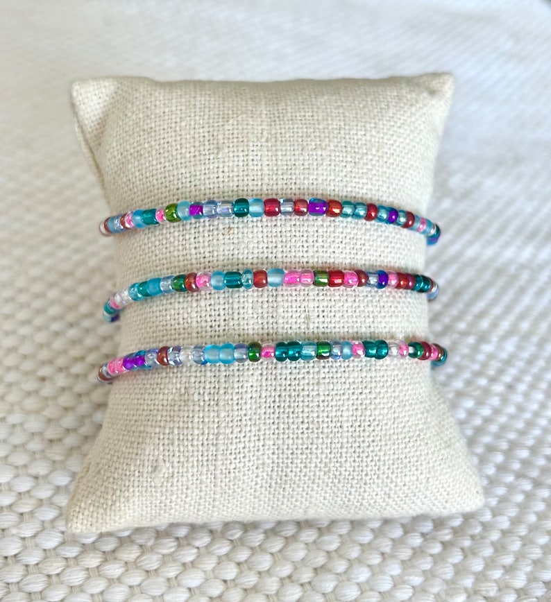 Adjustable Seed Bead Bracelet / Boho Cord Bracelet - Etsy