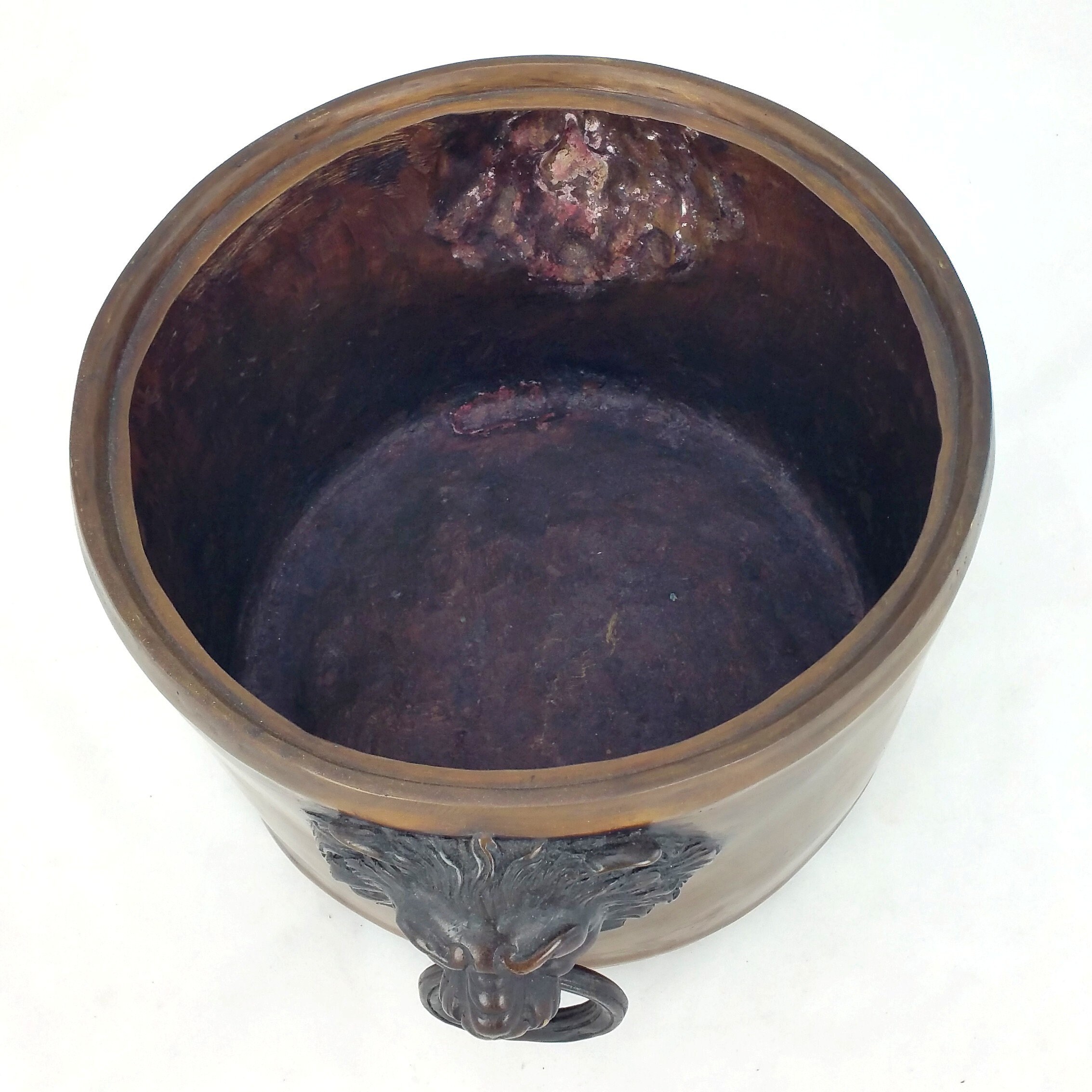 Bronze Bucket With Lion Head Rings - Etsy