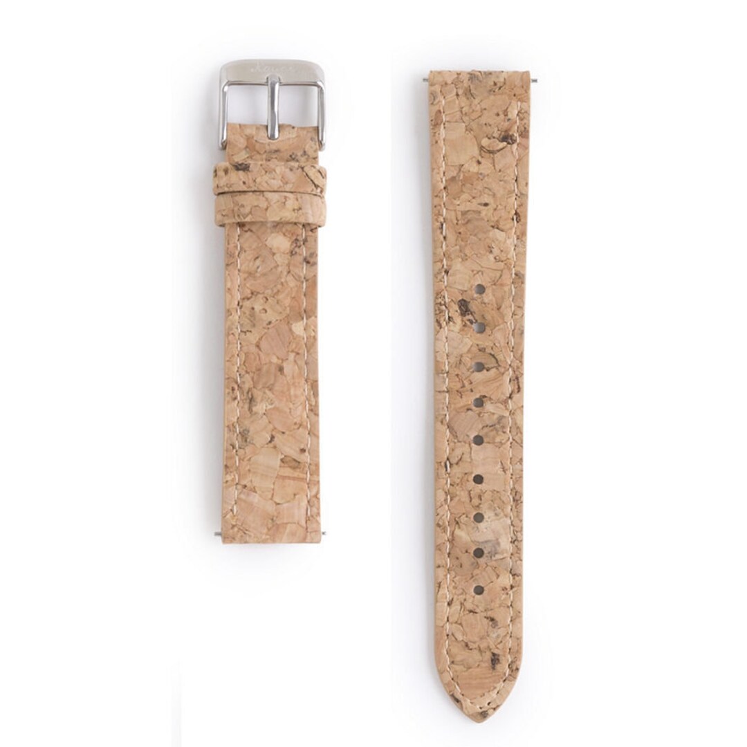 18mm Cork Watch Strap With Interchangeable Function | Vegan | Recycled ...