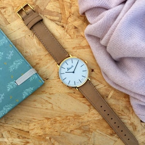 White Dial and Gold Plated Watch | Minimalist Women's Watches | Wrist ...