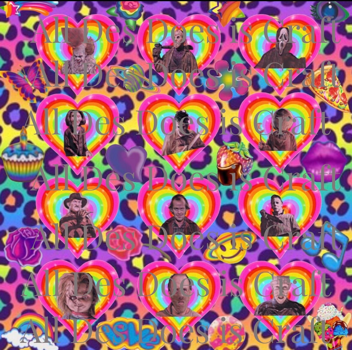 Lisa Frank X Horror (Instant Download) - Etsy