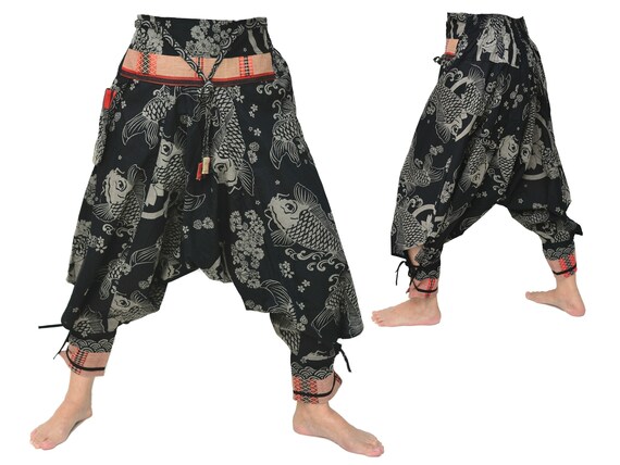 Samurai Pants Yoga Pants for Men & Women Ninja Pants 5 Colors | Etsy