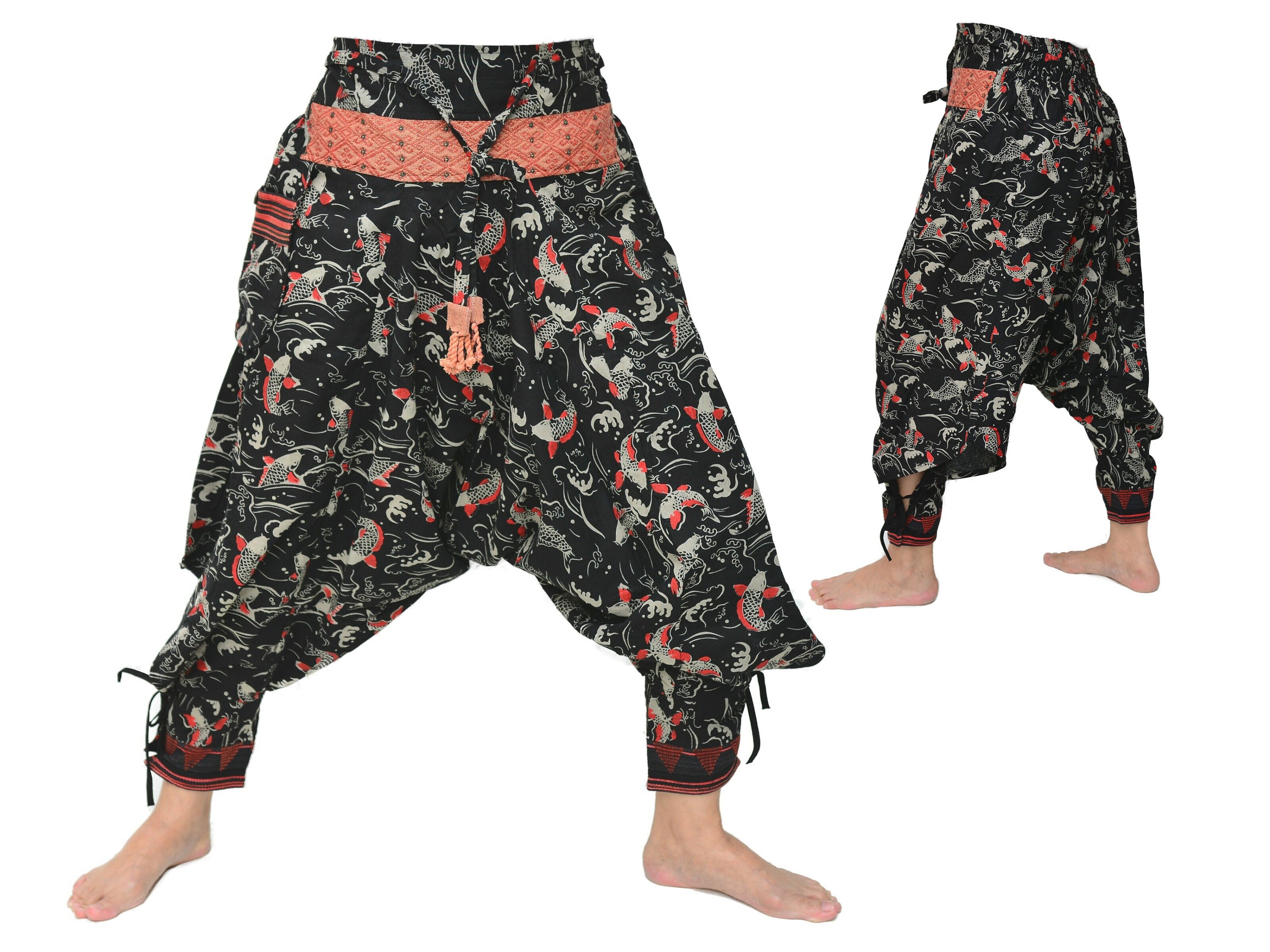 Samurai Pants Yoga Pants for Men & Women Ninja Pants 5 Colors | Etsy