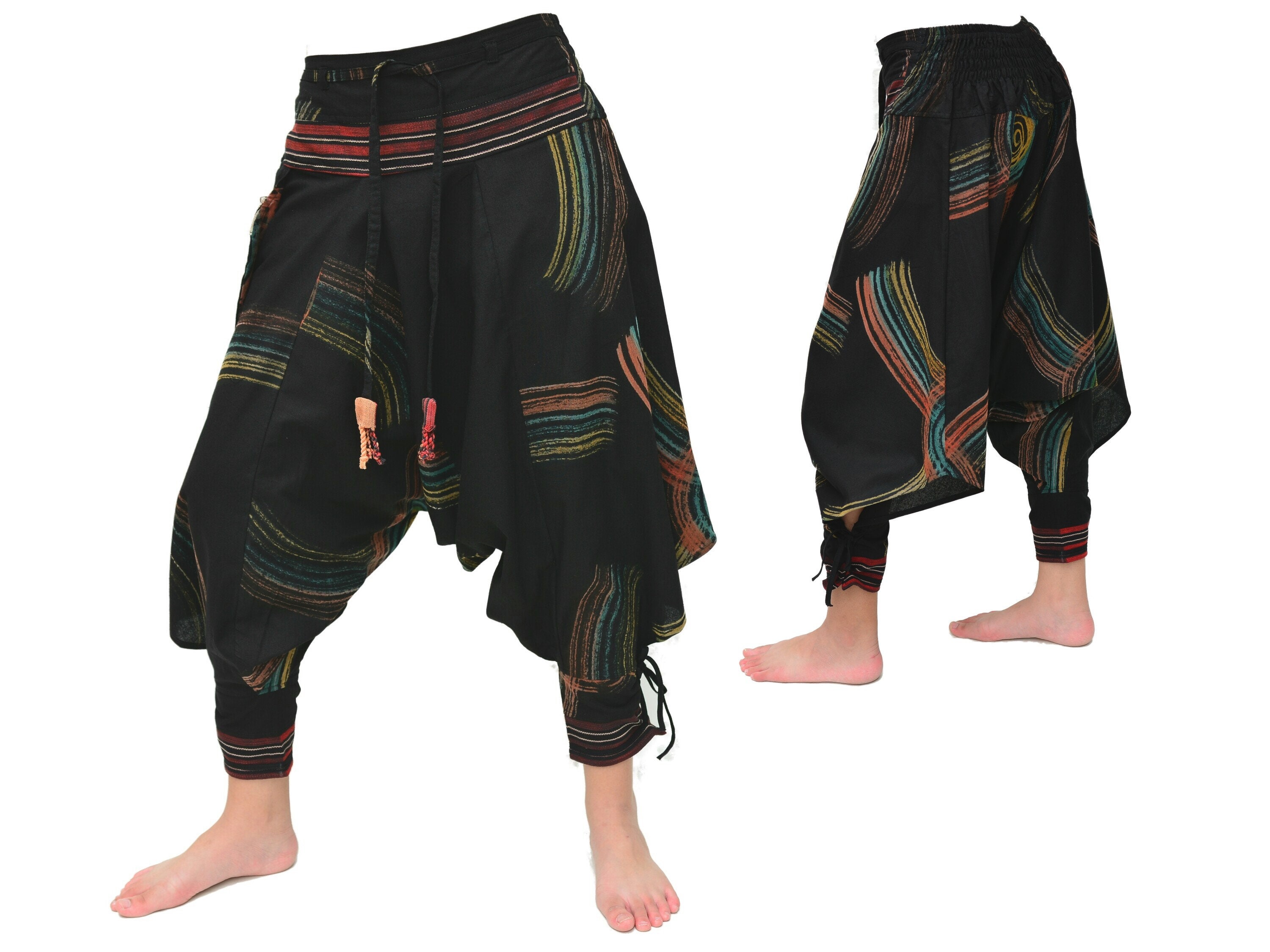 Samurai Pants Yoga Pants Men Women Ninja Pants 7 Colors - Etsy