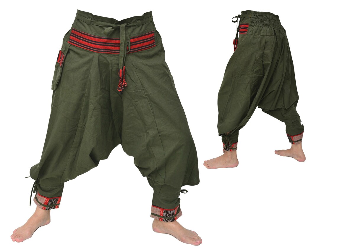 Samurai Pants Yoga Pants for Men & Women Ninja Pants 5 Colors | Etsy