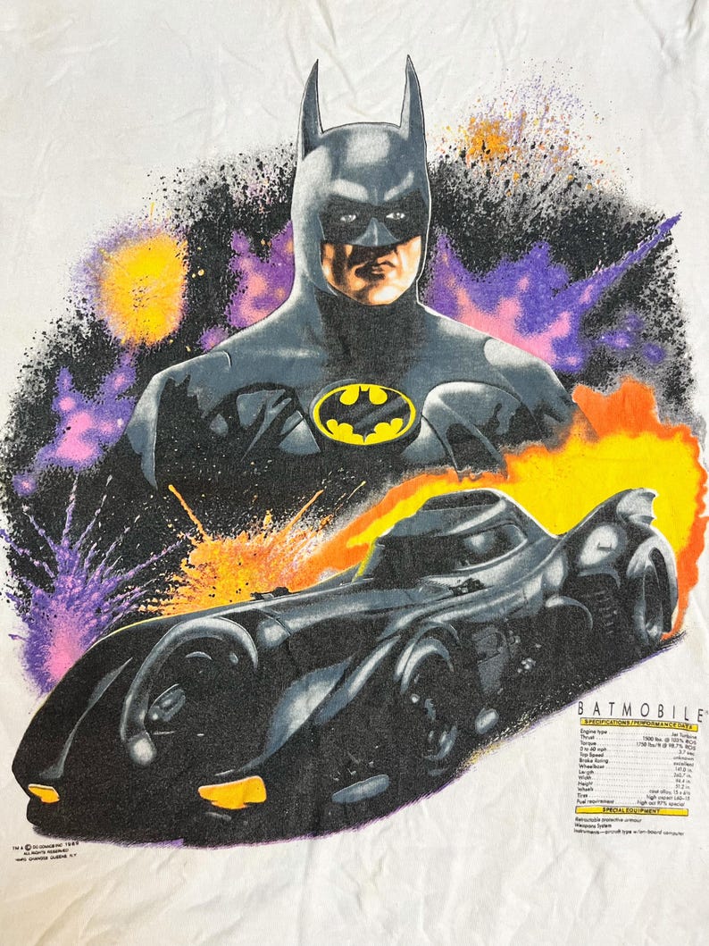 Vintage 1989 Batman’s Batmobile Dc Comics - Etsy Canada