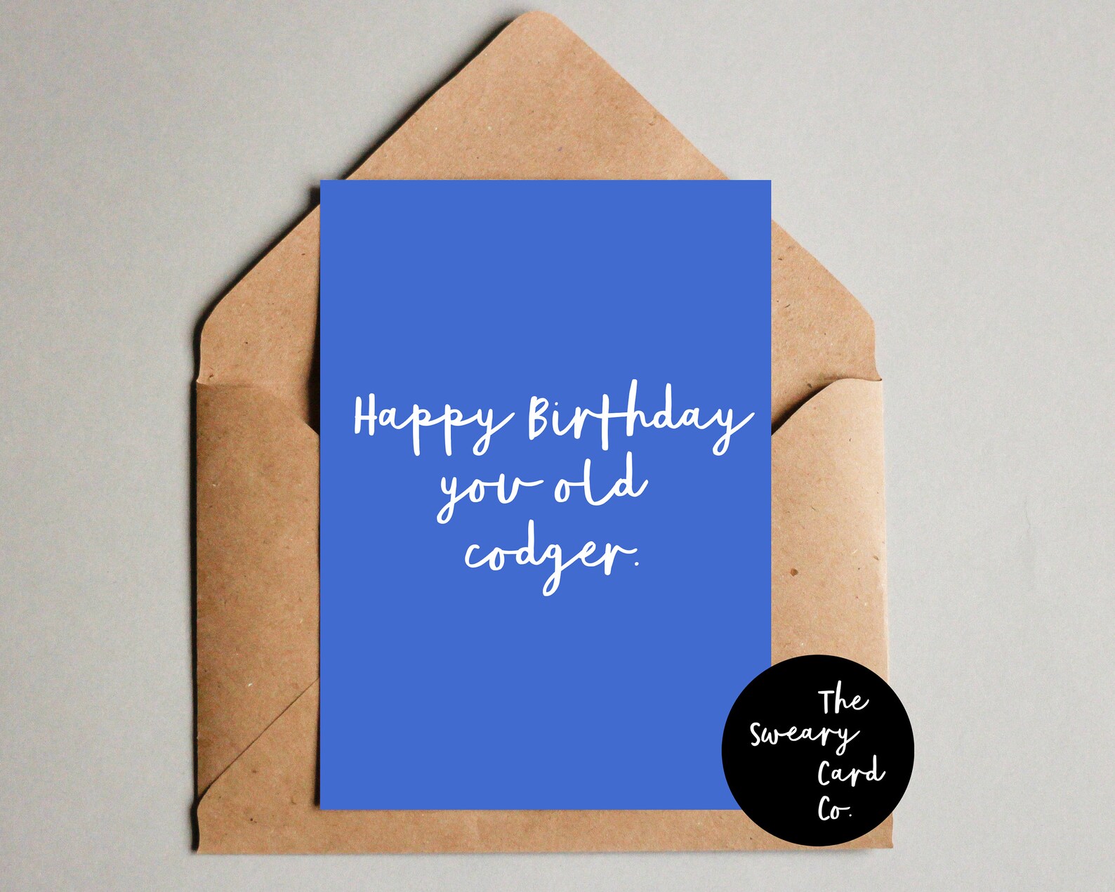 Happy Birthday You Old Codger Rude / Funny Birthday Card for | Etsy