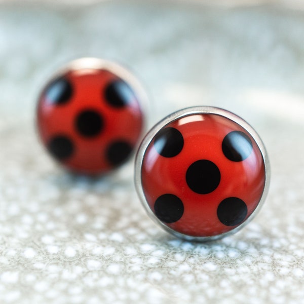 Miraculous Ladybug Earrings - Etsy