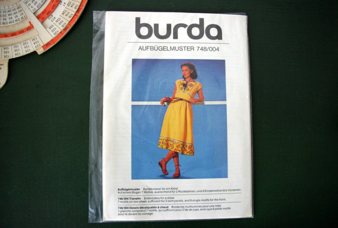 Vintage TEMPLE PATTERN Burda, Flowers - Etsy