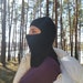 Black Knitted Balaclava Ski Mask - Etsy