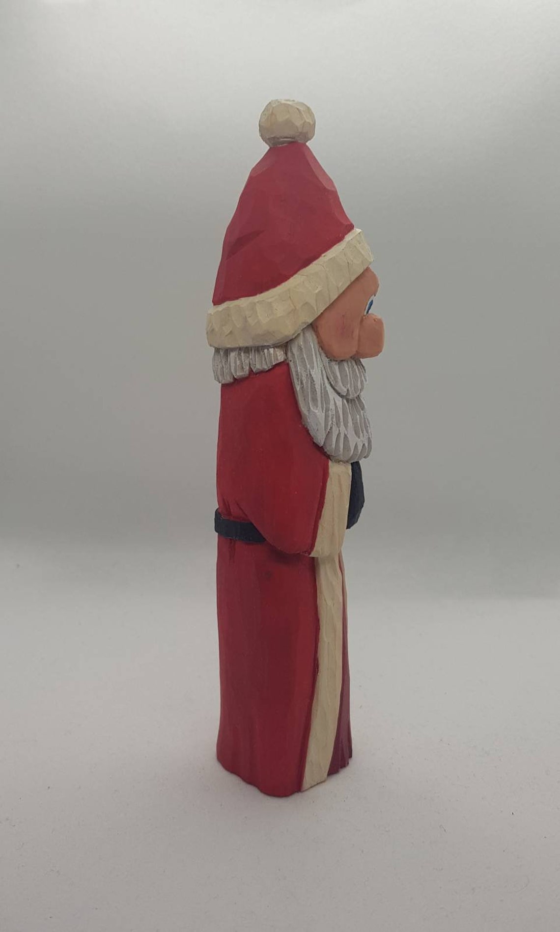 Hand Carved and Hand Painted Santa Carving - Etsy