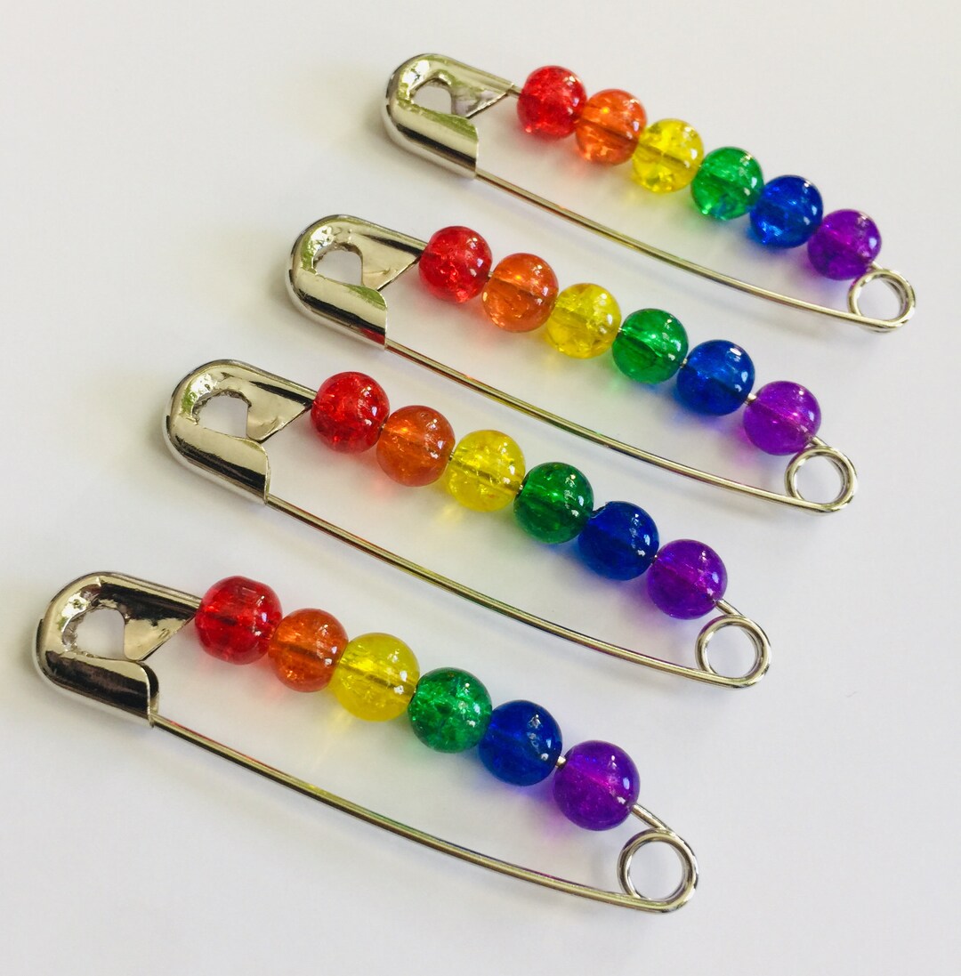 Rainbow LGBTQ Pride Safety Pin - Etsy