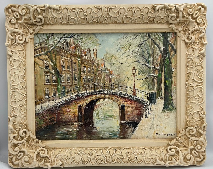 Original Dutch Oil Painting Piet Van Beek Circa 1950 Signed Painting - Etsy