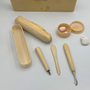 Vintage Celluloid Manicure Set: Timeless Elegance From the 1940s - Etsy