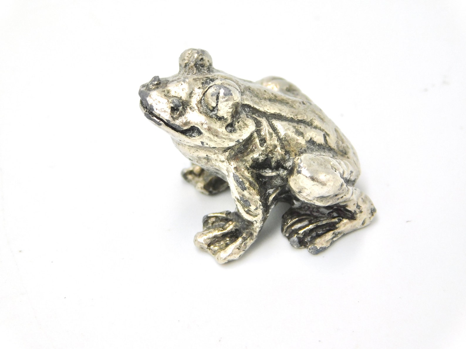 Cute Little Pewter Frog Miniature Frog Collectible Pewter - Etsy