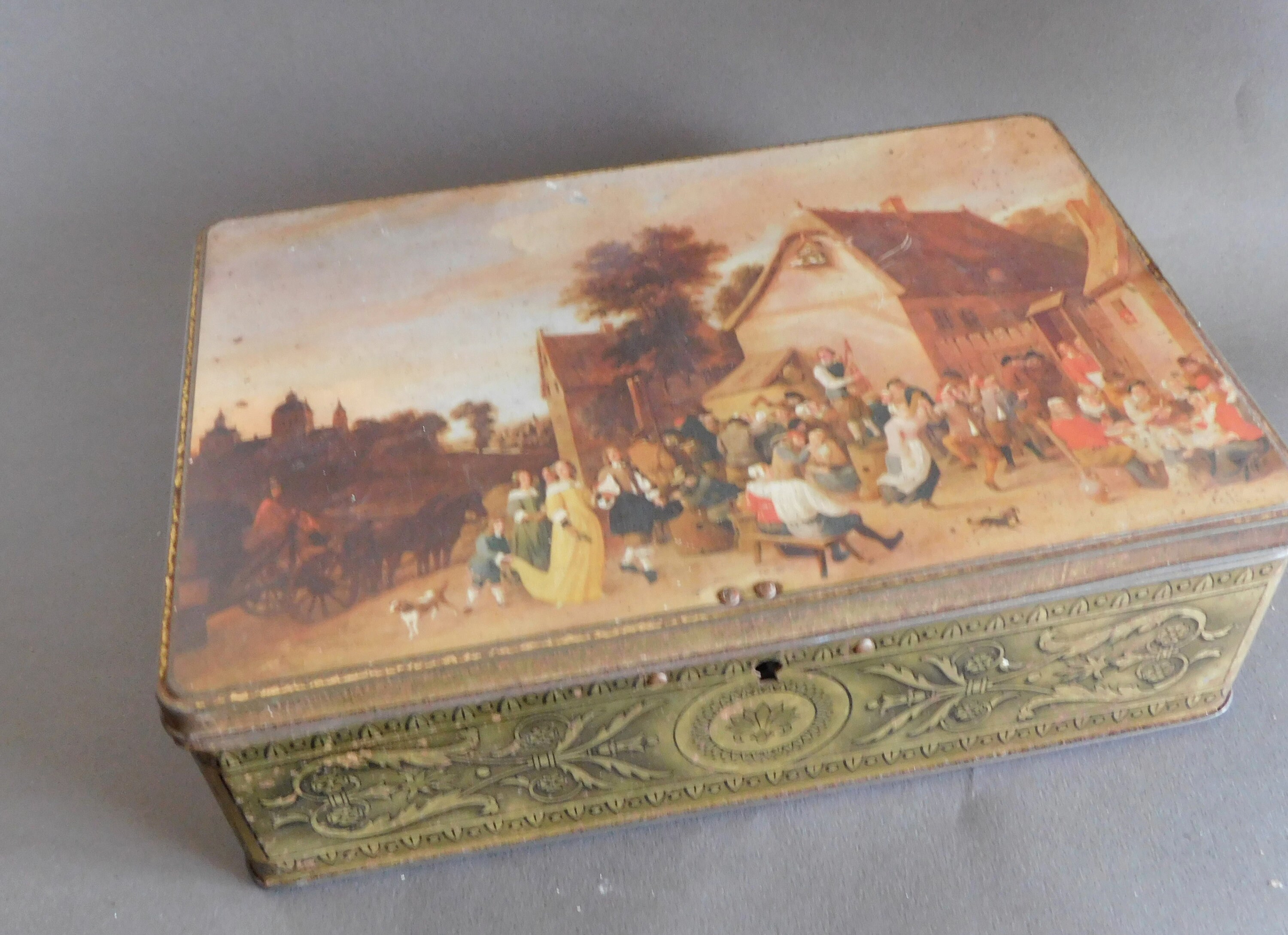 French Tin Box Candy Tin Antique Tin Box Belle Epoque - Etsy
