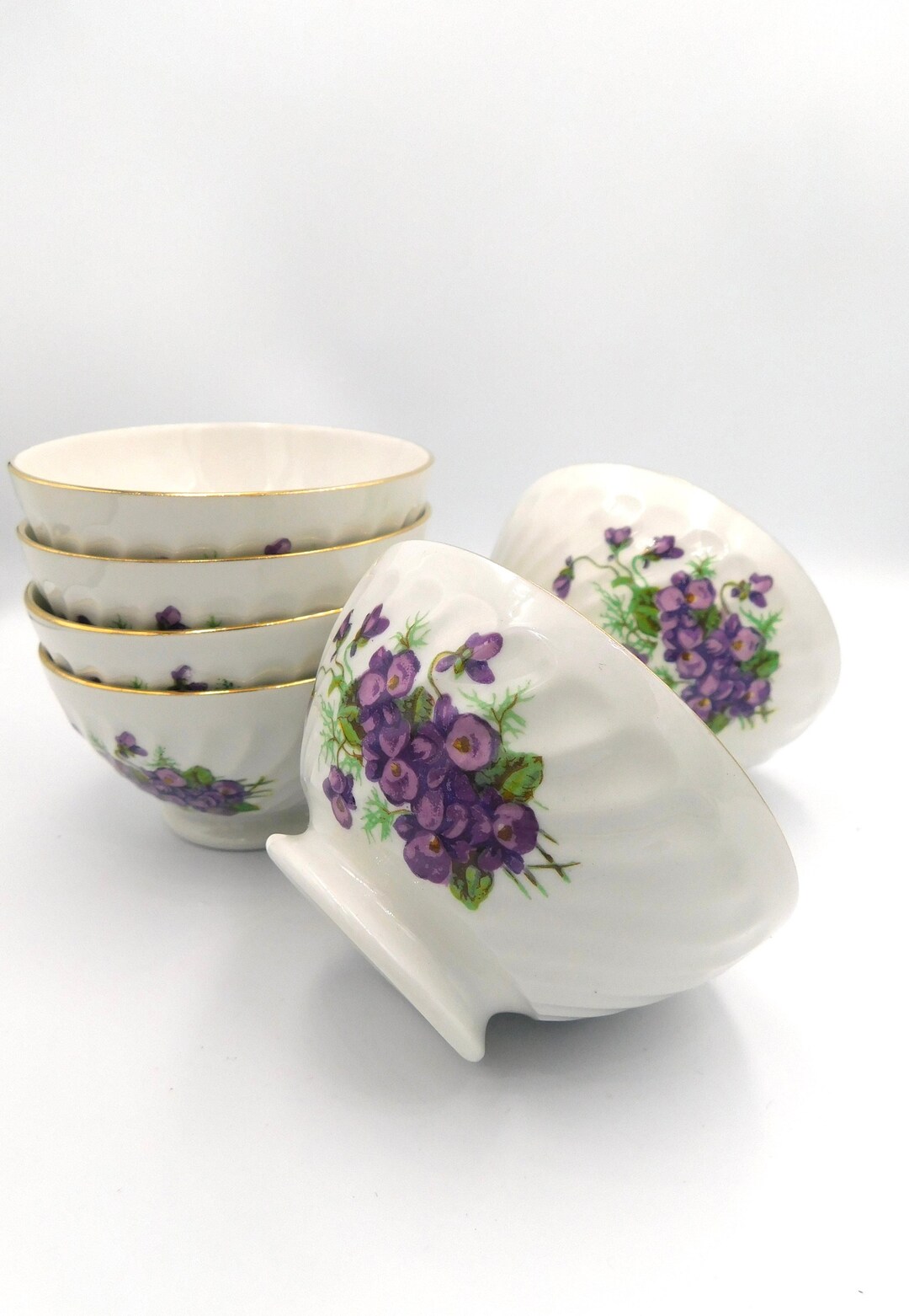 Vintage French Coffee Bowls, Beautiful French Breakfast Bowls,porcelain ...