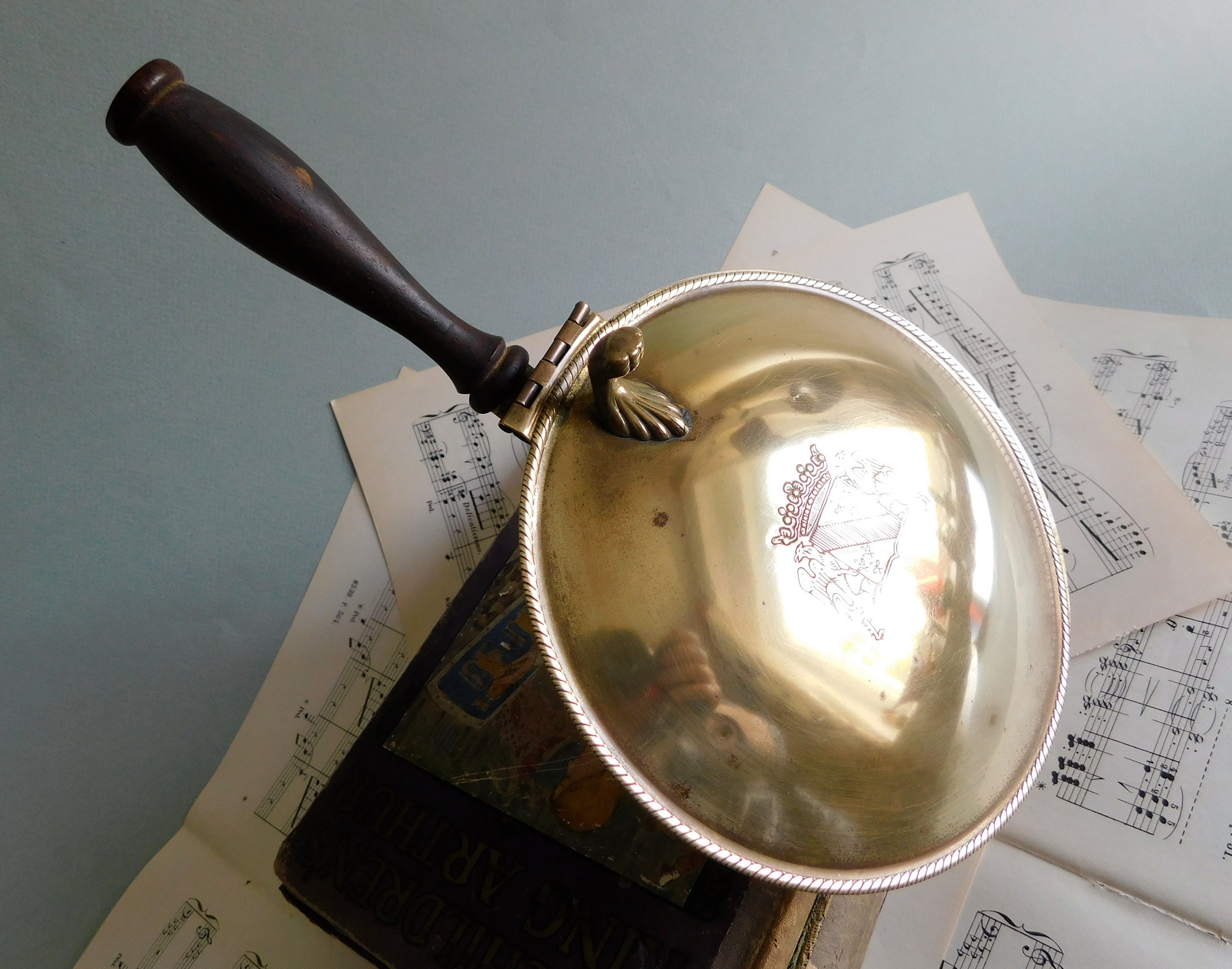 Vintage Brass Silent Butler Footed Silent Butler Brass Crumb - Etsy