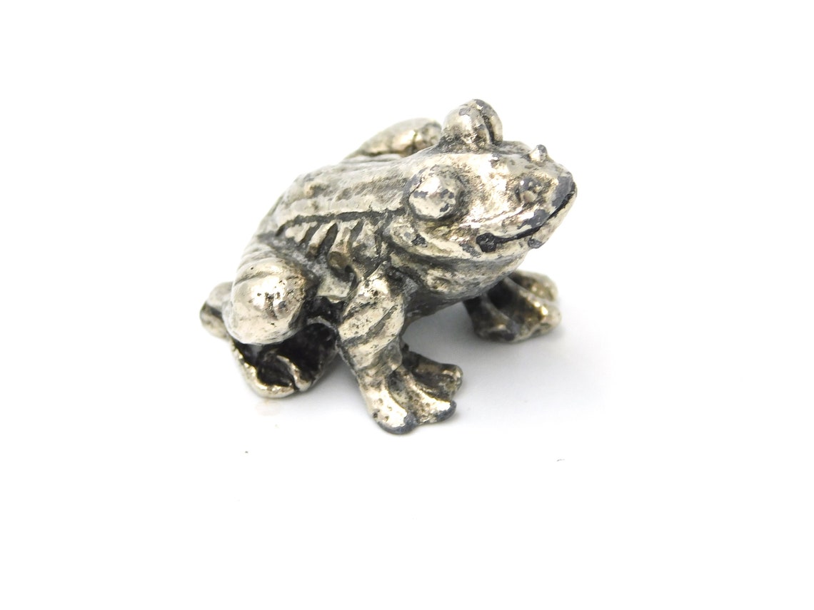 Cute Little Pewter Frog Miniature Frog Collectible Pewter - Etsy