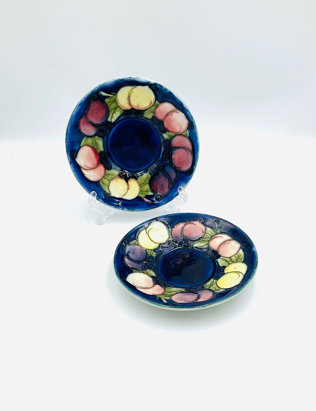 Pair of Mid Century Moorcroft Pin Dishes/saucers Wisteria Design - Etsy